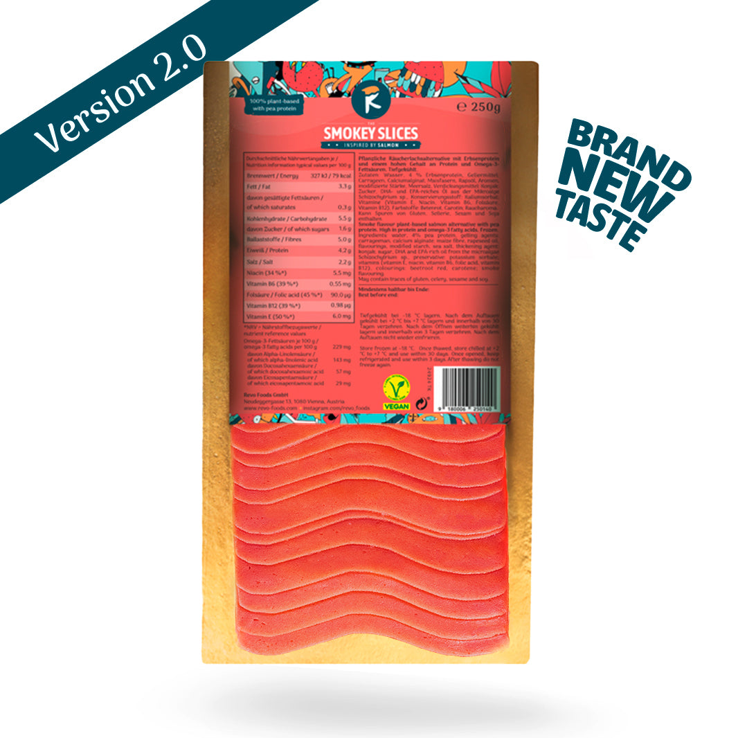 Revo THE SMOKEY SLICES, inspired by Salmon 250g – Revo Foods GmbH
